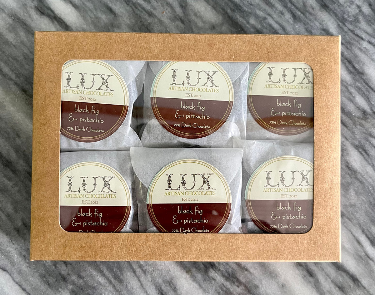 12 Piece Artisan Mini Chocolate Squares Box – LUX Artisan Chocolates