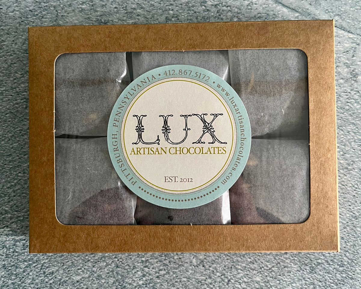 12 Piece Artisan Mini Chocolate Squares Box – LUX Artisan Chocolates