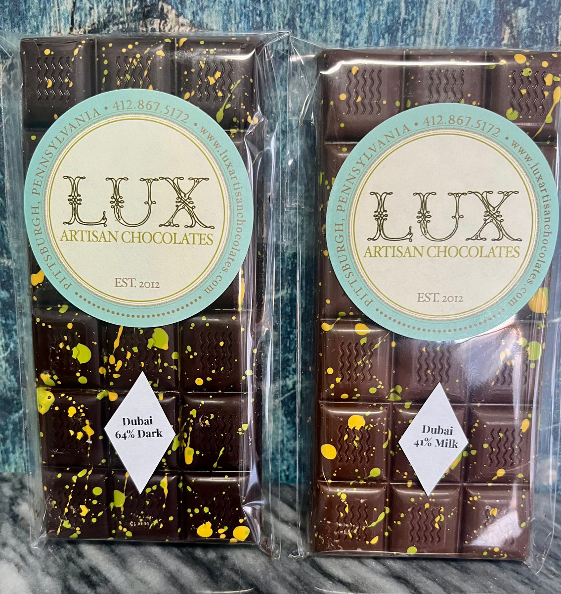 Dubai Chocolate Bar – LUX Artisan Chocolates